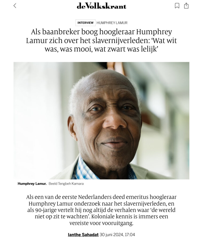 Interview H. Lamur – Stichting Ma Jong